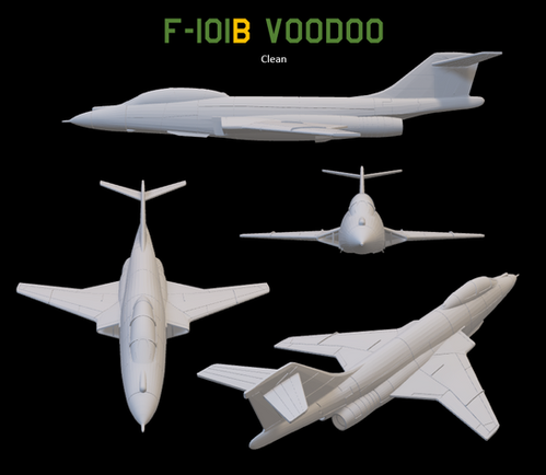 F-101B Voodoo Clean | flightdeckdecals2400