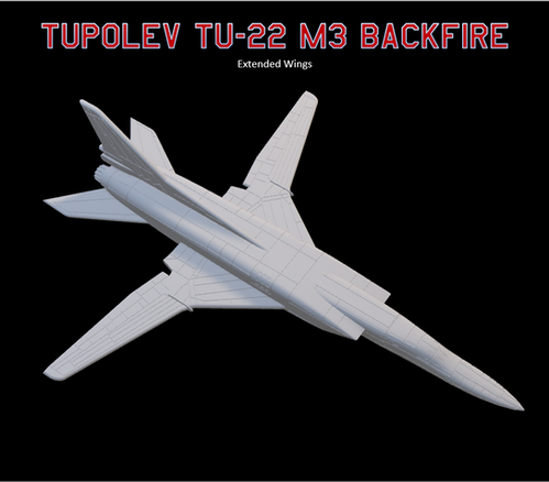 Tupolev Tu-22 M3 Backfire extended wings | flightdeckdecals2400