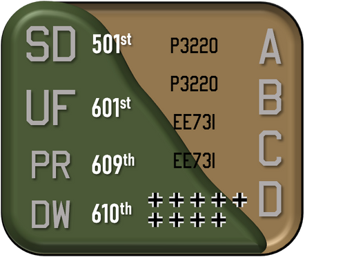 1-200 RAF 2x Hurricane 501st, 601st, & 2x Spitfire 609th, 610th ...