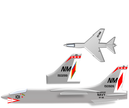 VF-191 "Satan's Kittens" F8 Crusaders | flightdeckdecals2400