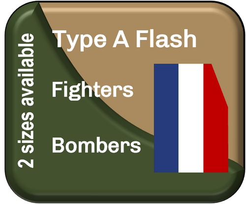 1-200 RAF Type A Fin Flash, 2 different size sheets | flightdeckdecals2400