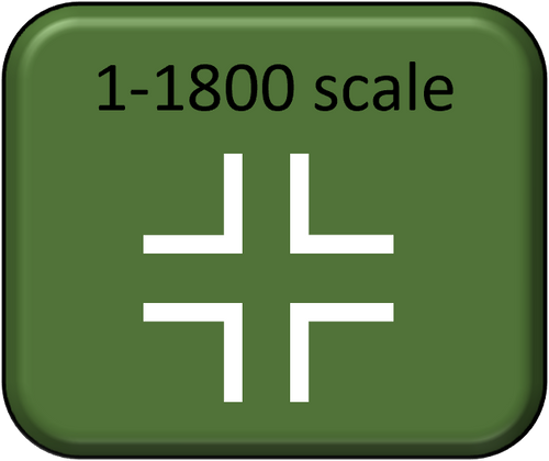 1-1800 scale German White Skeleton Balkenkreuz Outline ...