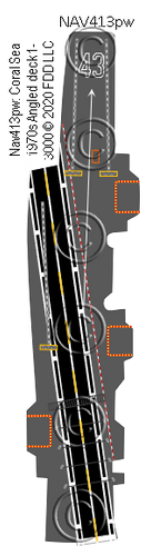 CV-43 Coral Sea 1970's 2nd retrofit nvw | flightdeckdecals2400