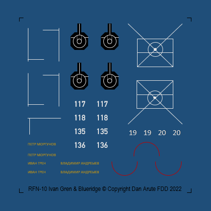 RFN-10 Russian Ivan Gren class LS & USN Blueridge class LCC ...