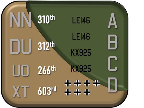 1-200 RAF 2x Hurricane 310th, 312th, & 2x Spitfire 266th, 603rd ...