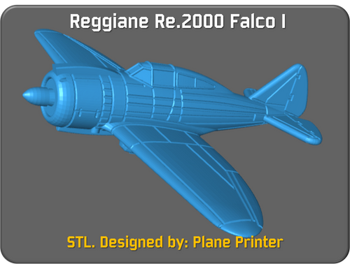 1-200 Re.2000 Falco I STL file | flightdeckdecals2400