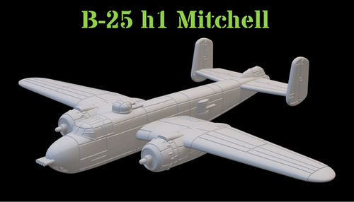1-200 North American B-25 H1 thru H4 STL file | flightdeckdecals2400