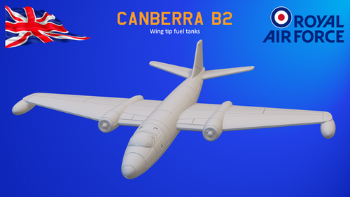 Canberra B2 wing tip fuel tanks | flightdeckdecals2400