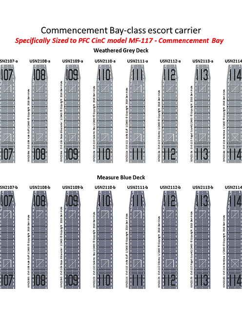 Commencement Bay Class CVEs 1/2400 | flightdeckdecals2400