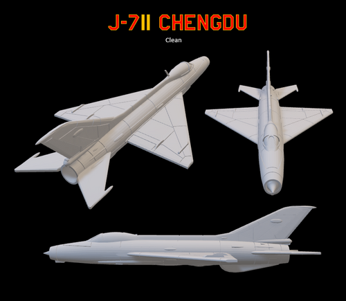 J-7II Chengdu Clean | flightdeckdecals2400