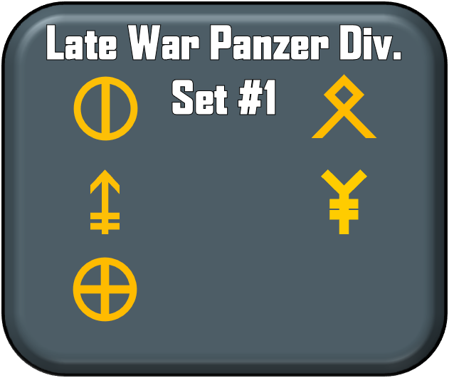 Late War Panzer Division Emblems set #1 | flightdeckdecals2400