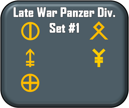 Late War Panzer Division Emblems set #1 | flightdeckdecals2400