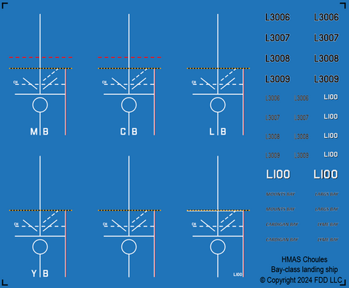 HMAS L100 Choules & HMS Bay Class dock landing ships 1-2400 ...