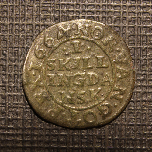 1 skilling 1664 | numis-as