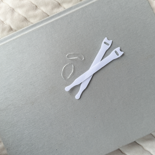 Extra Velcro Attachments & Clear Ribbon Bands | Boot Buttons