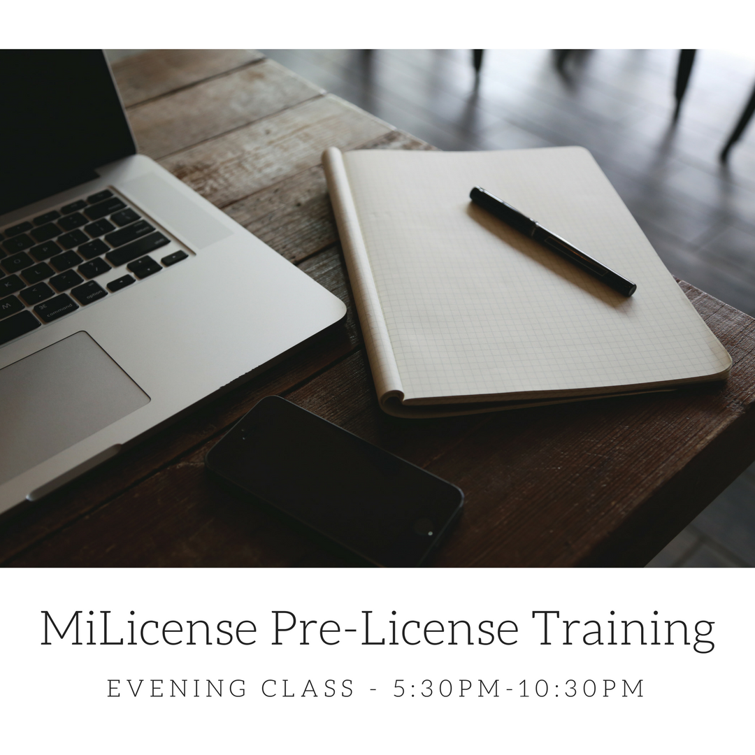 September - Prelicensing Night Class - NE GR | milicense