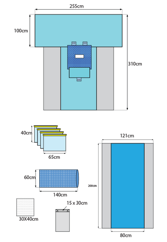 Transverse Laparotomy Pack (Surgical Drapes) | Maxelity