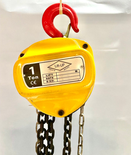 "Lift-UP" Heavy Duty Chain Pulley Block - 1 Ton x 3 Mtrs | Lift & Move ...
