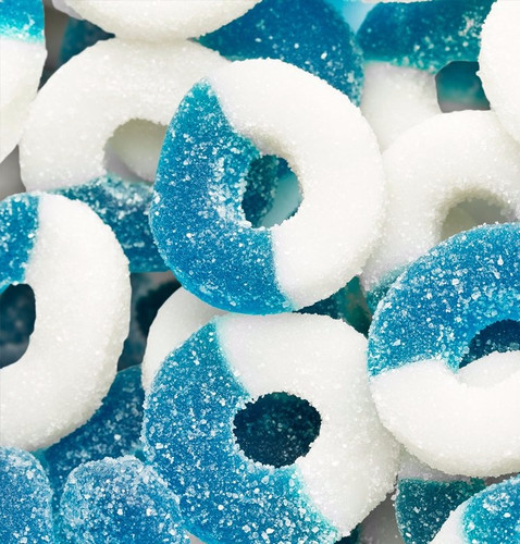 Blue Raspberry Rings | thesweetshoppe