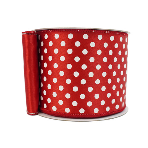 RIBBON MINI DOTS 4X10YDS (2 COLORS) | Craftex