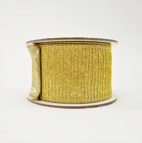 RIBBON PLEATED METALLIC GOLD (2 SIZES) | Craftex