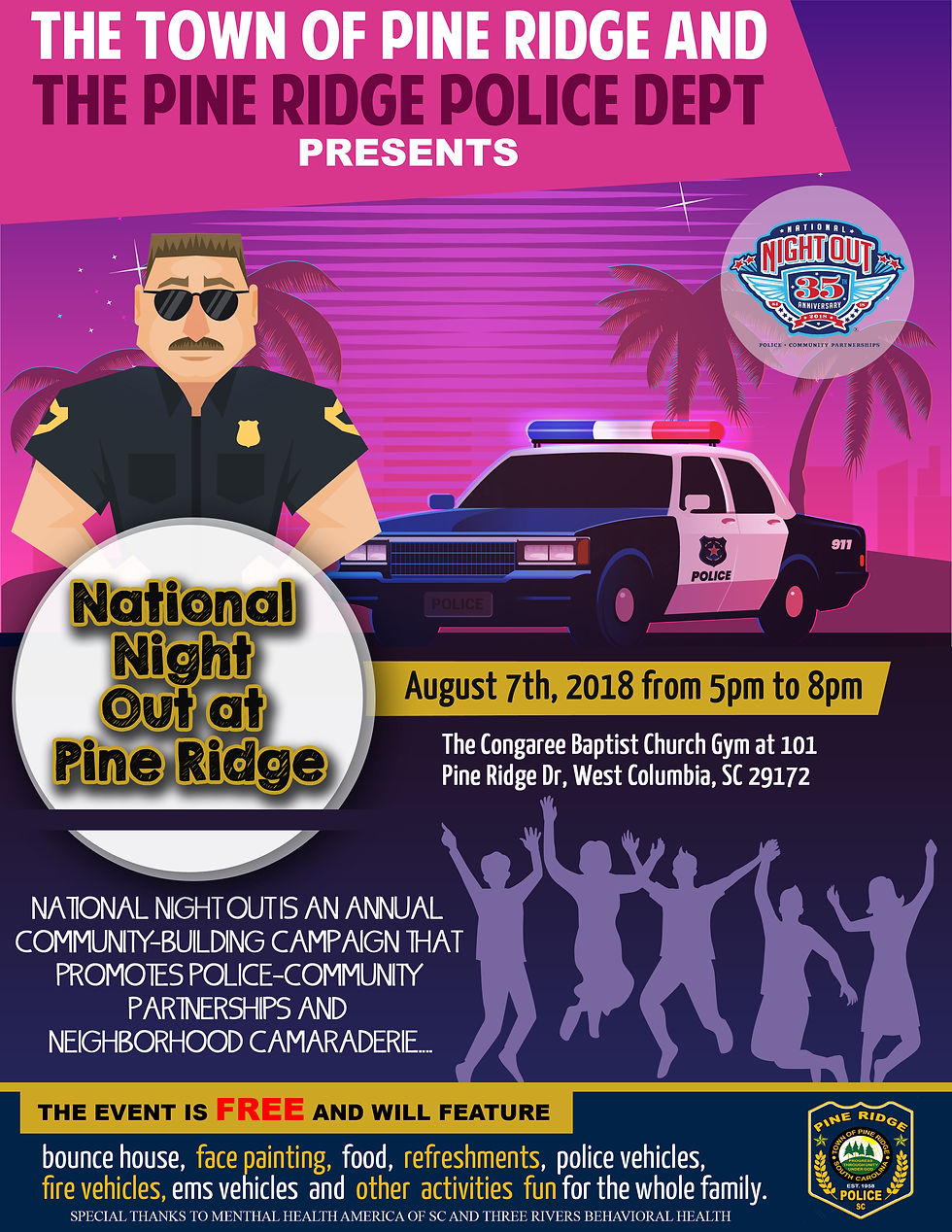 Pine Ridge PD to hold their own National Night Out
