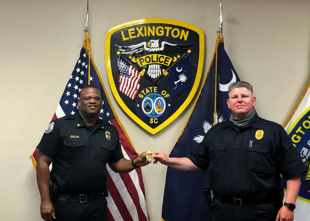 Mortenson promoted to sergeant at Lexington Police Department