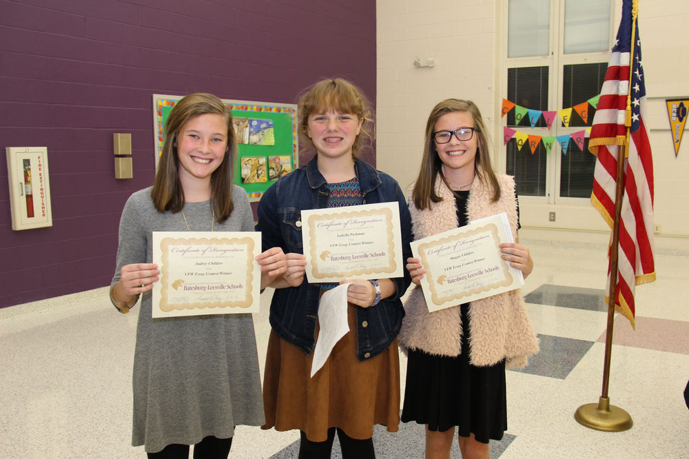 VFW Essay Contest winners named