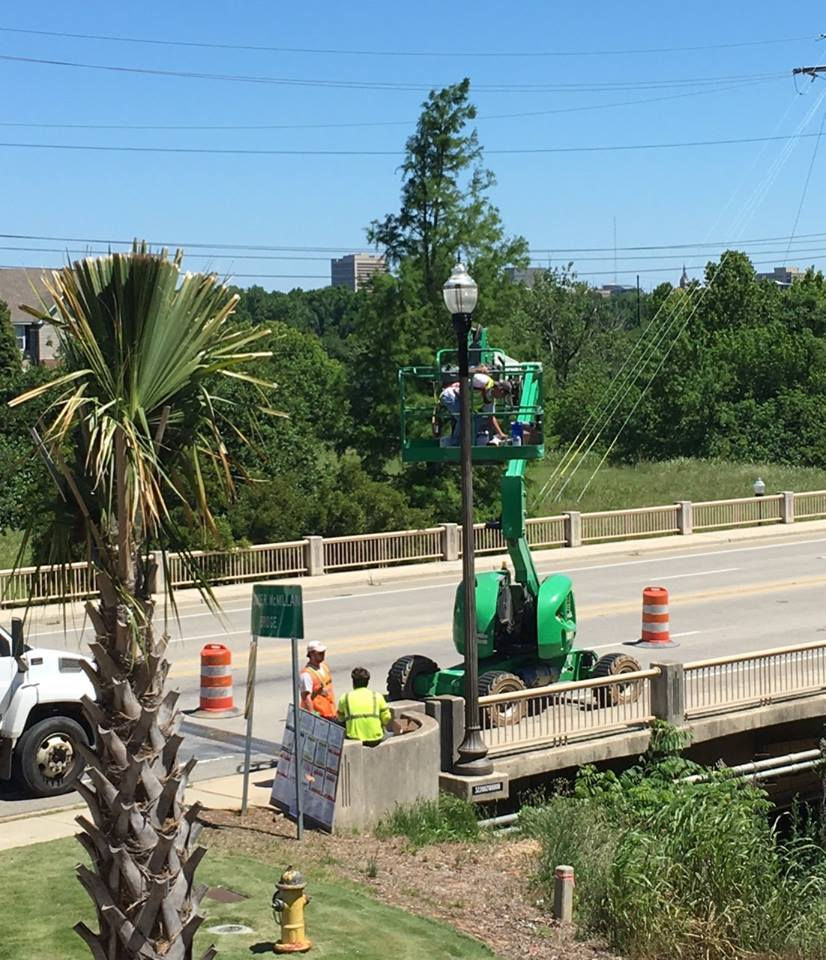 Blossom Street Bridge Light Poles Getting a Make Over