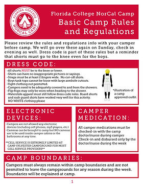 camp rules