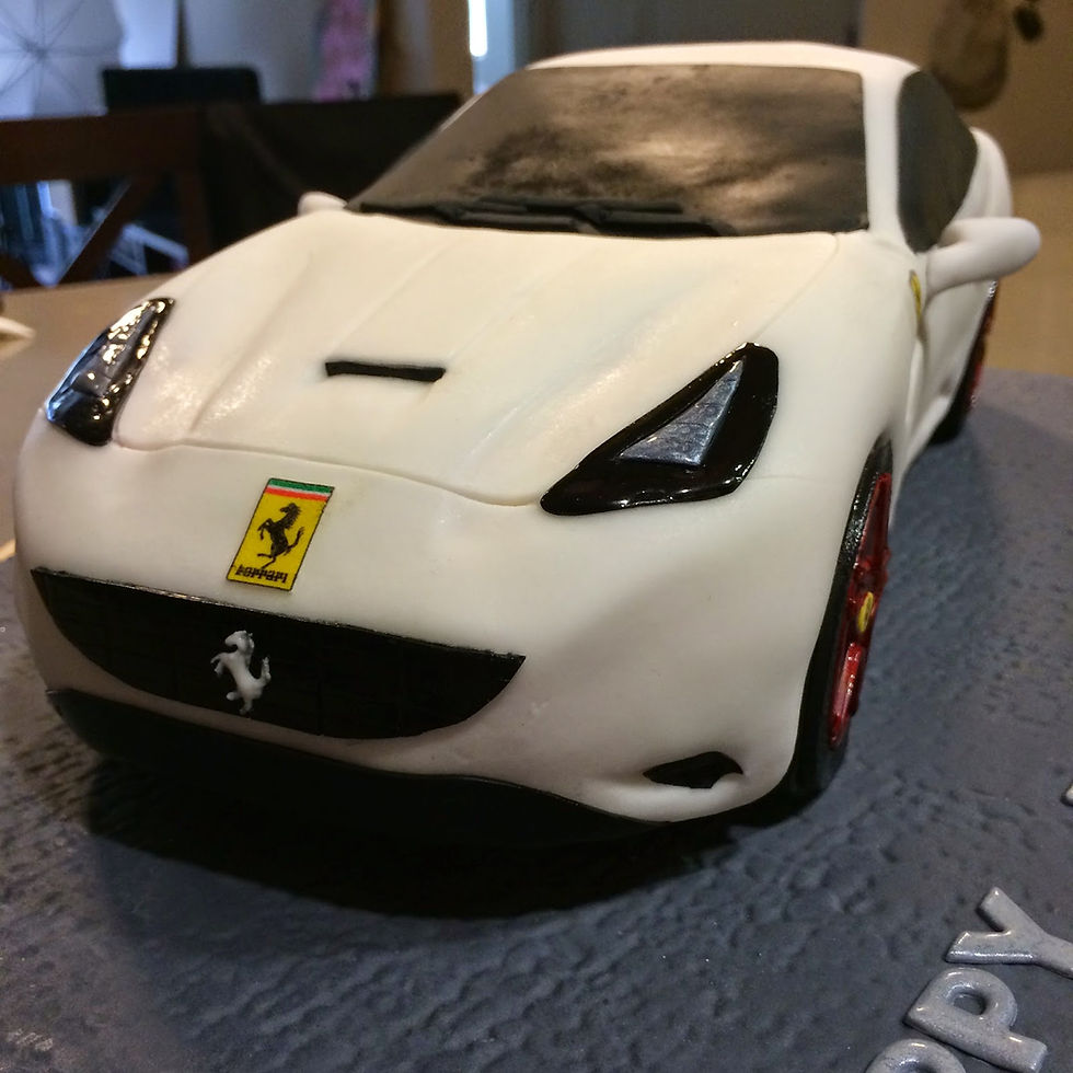 Ferrari California Cake Tutorial