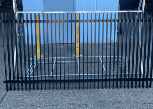 1200mmH x 2390mmW Aluminium Slat (50x10) Blade Panel black or monument ...