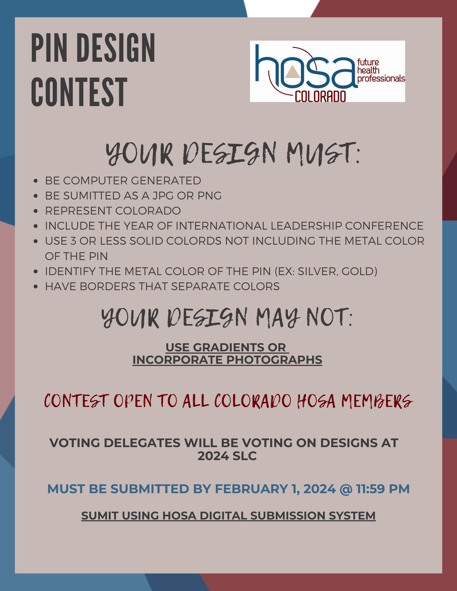 COMPETITIVE EVENTS | COLORADO HOSA