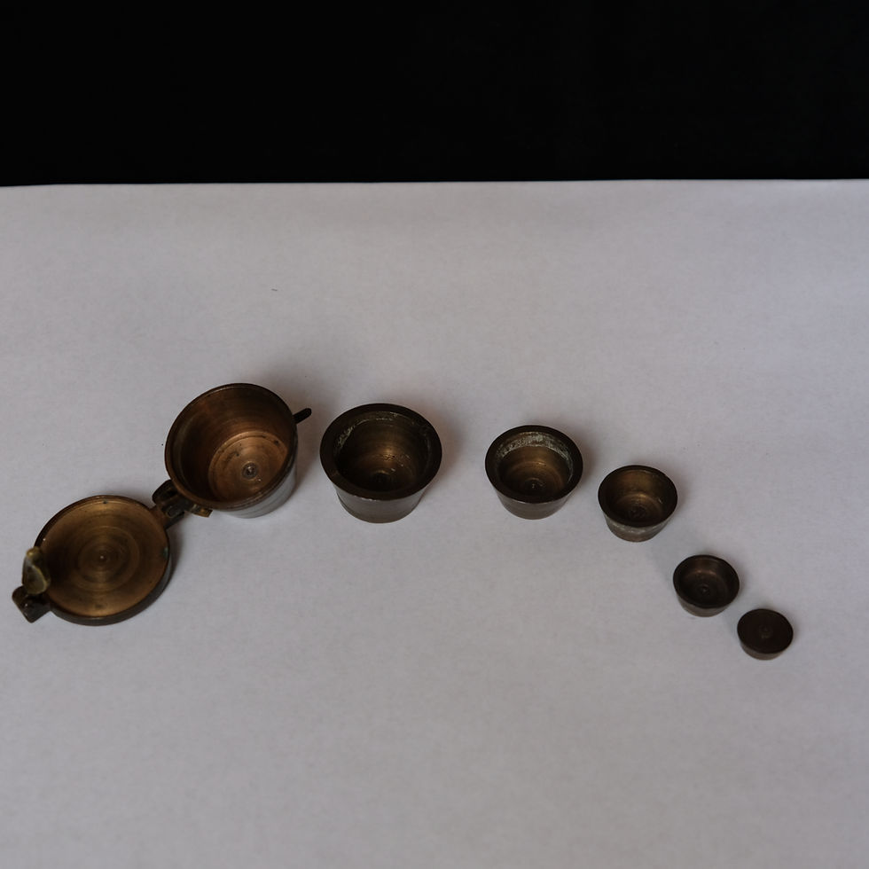 A perfect set of Troy weights. A ‘different’ present