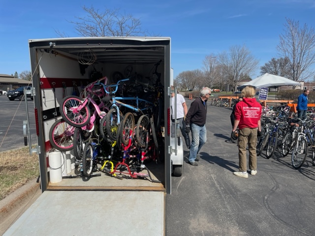 We collected 150 bikes!