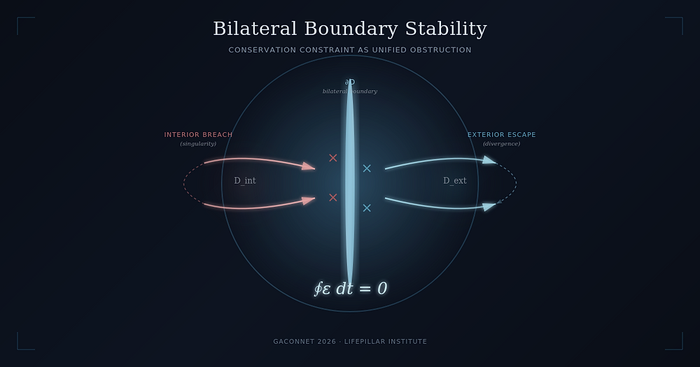 BILATERAL BOUNDARY STABILITY IN CONSERVED DYNAMICAL SYSTEMS