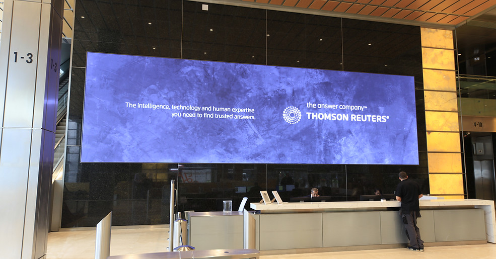 Refinitiv LED screen | wimpole-road