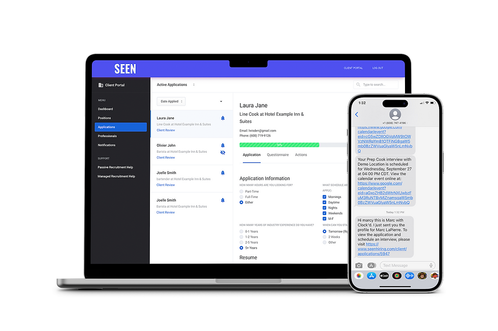 Seen Hiring | Quick Hiring Software for Restaurants