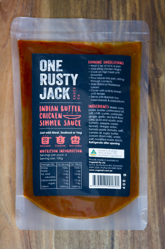 One Rusty Jack Indian Butter Chicken Simmer Sauce | Grocer2u