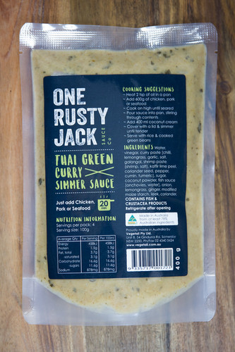 One Rusty Jack Thai Green Curry Simmer Sauce | Rocco Marando