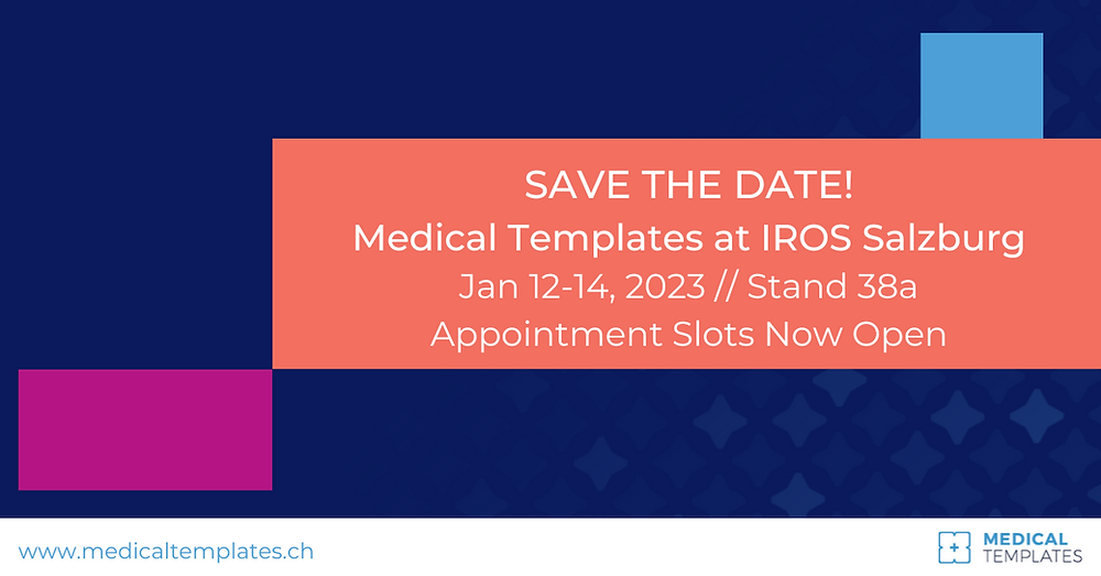 Medical Templates at IROS 2023, January 12-14th