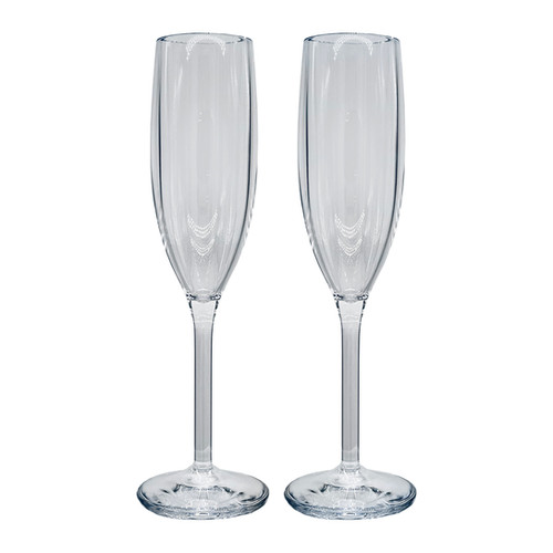 Polycarbonate Champagne Flute Glass 190ml | Iiequii