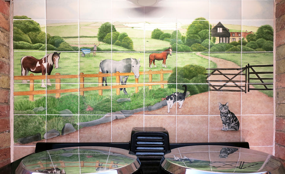 Country Tile Design | Gallery | UK creators of hand painted wall tiles