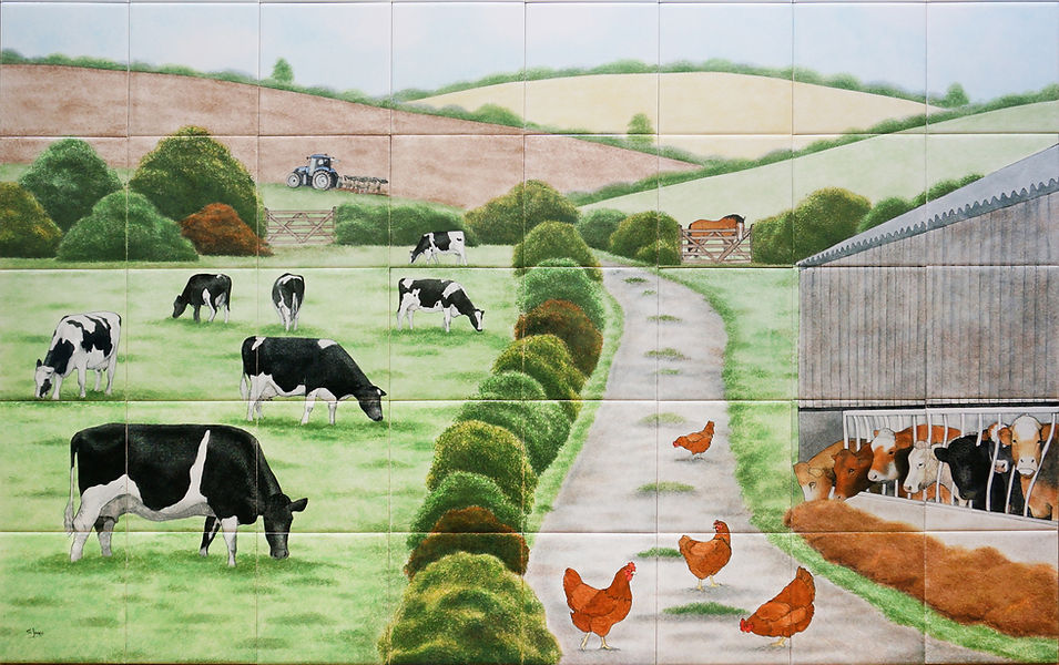 Country Tile Design | Gallery | UK creators of hand painted wall tiles