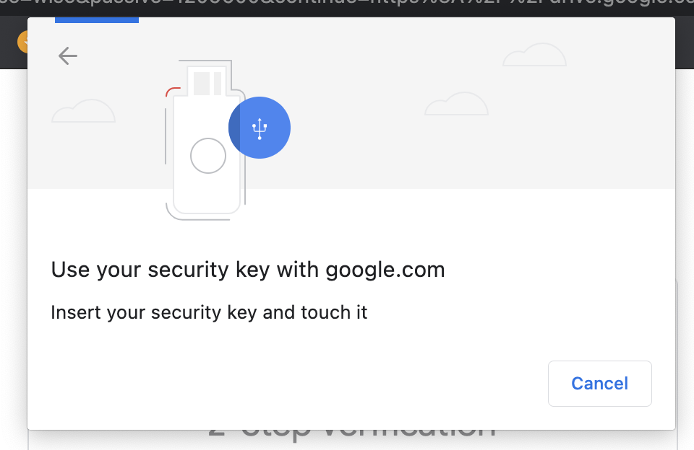 Adding a Security Key to your Google Account