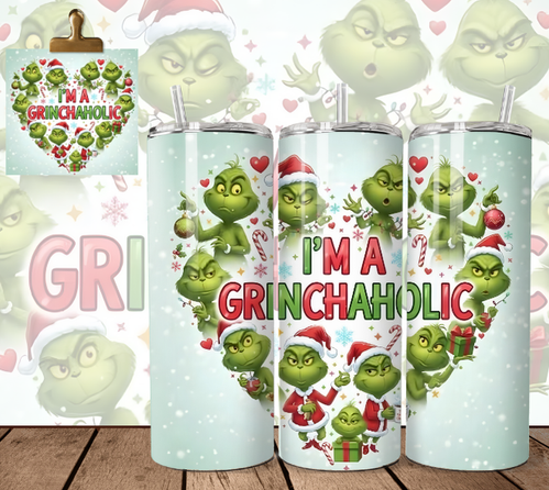 Grinchaholic - Tumbler | Smashing Designs - Smashed Ink Designs