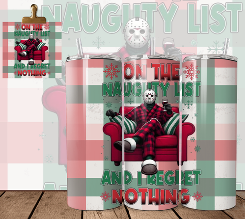 Naughty List Jason Christmas - Tumbler | Smashing Designs - Smashed Ink ...
