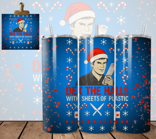 DEX the Halls Dexter - Tumbler | Smashing Designs - Smashed Ink Designs