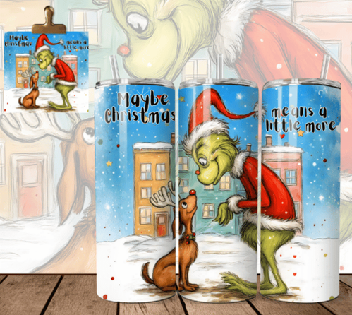 Grinch maybe Christmas dog - Tumbler | Smashing Designs - Smashed Ink ...