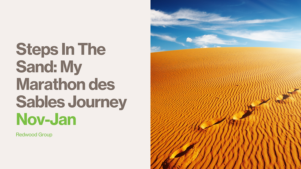 Steps In The Sand: My Marathon des Sables Journey - Nov-Jan | News ...
